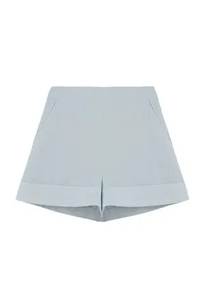 NOCTURNE High-waist Mini Shorts With Vertical Stripes