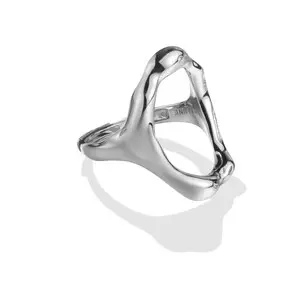 LAIT & LUNE Koru Ring Rhodium Vermeil - Silver