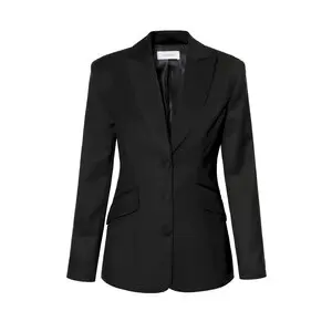 AGGI BY HALEWSKI Leona Single Breasted Blazer - Black