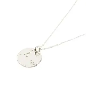 HARFI Pisces Constellation Sterling Pendant Necklace - Silver