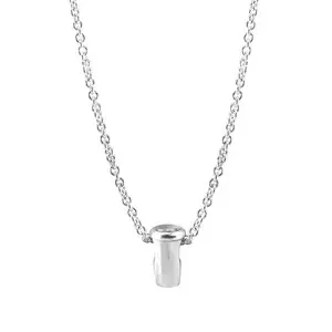 ANCHOR & CREW Gustatory Coffee Takeout Cup Necklace Pendant - Silver