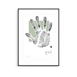 Curiosity Snug Hi-five Series Nyc Sage New York Limited Edition Print - Green