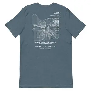 ANCHOR & CREW Organic Cotton Embroidered T-shirt - Blue
