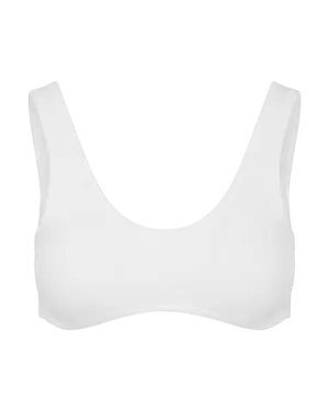 NUDEA The Organic Cotton Dip Front Bralette Cotton - White