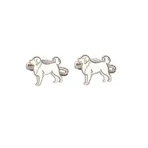 POSH TOTTY DESIGNS Sterling Labrador Cufflinks - Silver