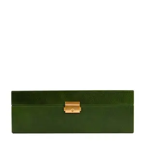 TIME RESISTANCE Leather Watch Box Organizer Silence - Green