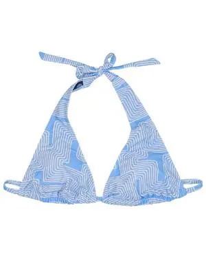 LORDS OF HARLECH Raquel Inter Twine Bikini Top Blue