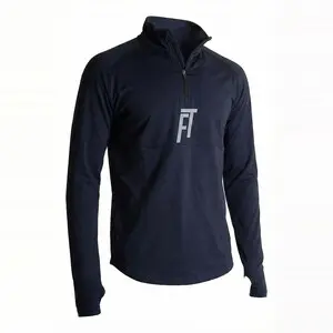 FOSTER TAYLOR Ft Quarter Zip Mock Neck Navy - Blue