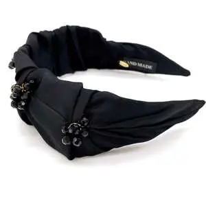 ADIBA Marigold Handmade Headband - Black