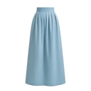 BEIRA Anna Full-length Light Pleated Skirt - Blue