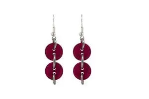 VICKISARGE Button Earrings - Pink