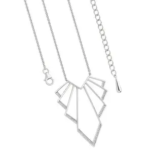 LUCY QUARTERMAINE Solid Sterling Chrysler Art Deco Pendant