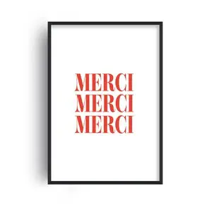 FANCLUB Merci French Giclée Art Print A2 - Red