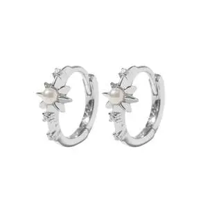 MURU Guiding Star Hoops - Silver