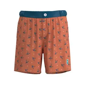 LIVE KOLIBRI Luxury Swim Trunks - Orange