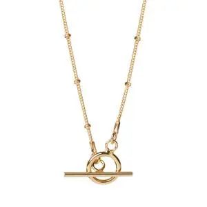 MURU T Bar Bead Necklace - Gold
