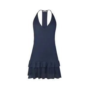 ANEMOIA Olivine Navy Knit Mini Dress - Blue