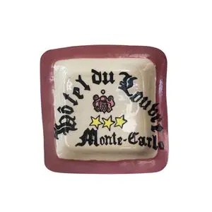 CLUB CARLOTTA TABLEWARE Ashtray Trinket Monte Carlo - Orange