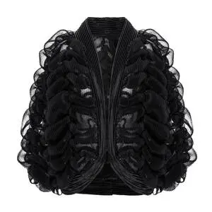 SILVIA SERBAN Pleated And Crinkled Tulle Blazer