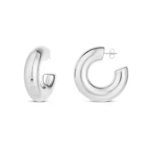 SHYMI Jumbo Tube Hoops - Silver