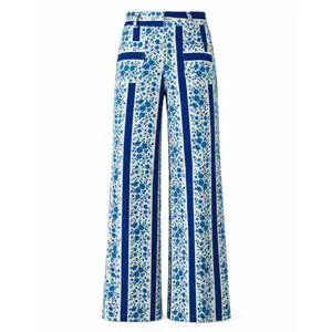 Mind Traveler Valeria Floral Print Mid-rise Straight-leg Trousers
