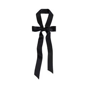 LOST PATTERN La Collectionneuse" Silk Ribbon Scarf - Black