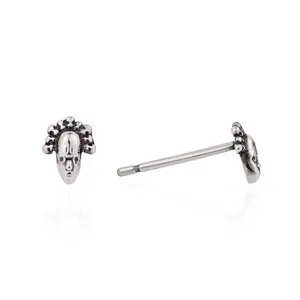 LEE RENEE Tiny Voodoo Legba Earrings - Silver