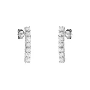 SPERO LONDON Sterling Tennis Earrings - Silver