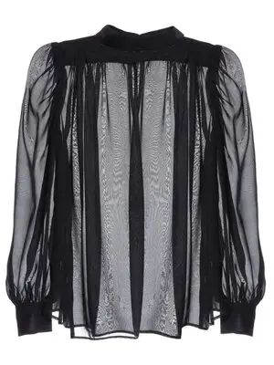 HELENE GALWAS Bibi Silk Blouse - Black