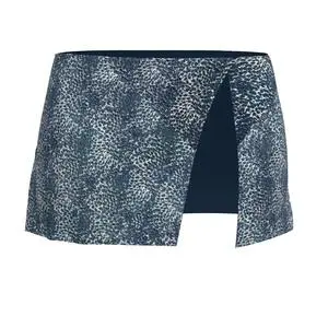 BLACKBOUGH SWIM Maeve Wrap Skirt / Snow Leopard Jacquard - Blue