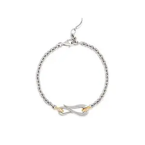 DINNY HALL Toro Silver Lasso Bracelet - Gray