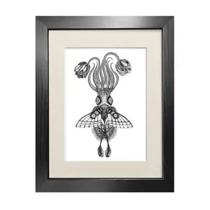 EMILY CARTER Tethidadoptera' Fine Art Print A4 - Black