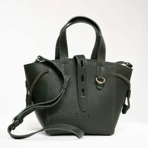HAMEL ATELIER Spiga Leather Tote Bag - Green