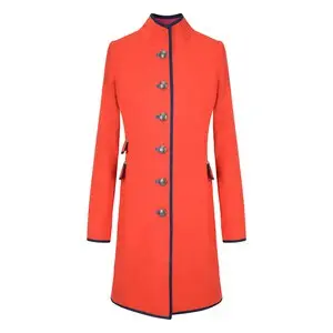 BEATRICE VON TRESCKOW Linen Cavalier Coat - Orange
