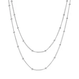 MURU Lume Necklace Layering Set - Silver