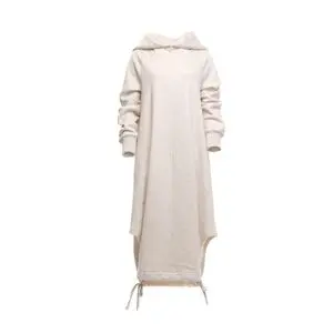 CLOTHES BY LOCKER ROOM Oversize Cream Hoodie Dress - White
