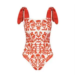 JESSIE ZHAO NEW YORK Coral Reversible One-piece Swimsuit - Red