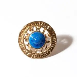 CASTLECLIFF Gold / Blue Stellar Ring - Gold/blue