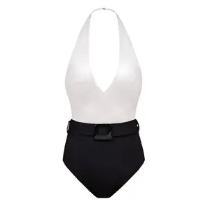 KIKKI-G SWIMWEAR Black / Silver Kiva Swimsuit Black Silver - Black/silver