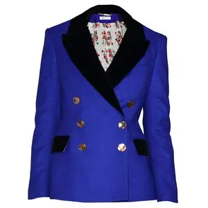 MY PAIR OF JEANS Blue / Black Poker Blazer - Blue/black