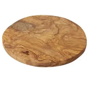 GREYMINT Yaya Olive Wood Round Board - Brown