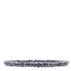 Shar Oke Antique Gold Czech Picasso Beaded Bracelet - Black