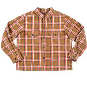 ARIKO Brown / Red Red/brown Bucky Flannel Overshirt - Brown/red