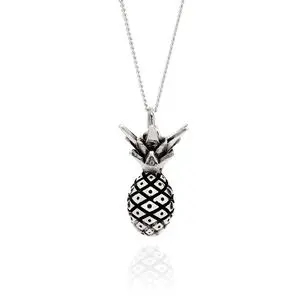 LEE RENEE Pineapple Necklace - Silver