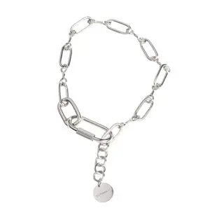THEANIMALS Fancy Chain Necklace Rhodium - Silver
