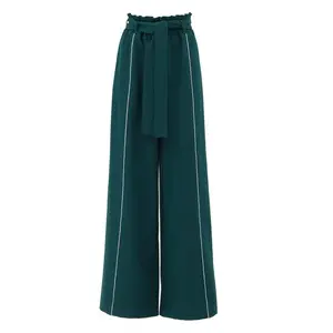 JULIA ALLERT Elastic High Waist Wide Leg Trousers