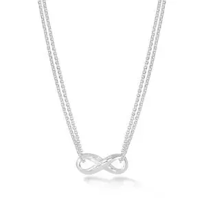 DOWER & HALL Entwined Infinity Pendant In Sterling - Silver