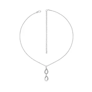LUCY QUARTERMAINE Double Melting Diamond Pendant - Silver