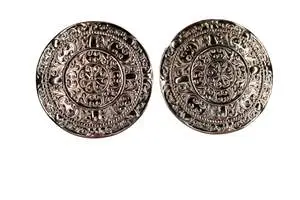 VICKISARGE The Centurion Disk In Platinum Pierced - Silver