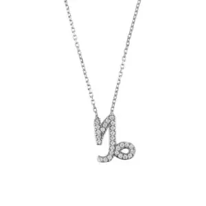 LATELITA Zodiac Star Sign Pendant Necklace Capricorn - Silver